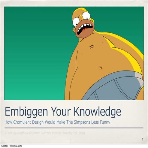 Embiggen Your Knowledge: How Cromulent Design Would Make The Simpsons ...
