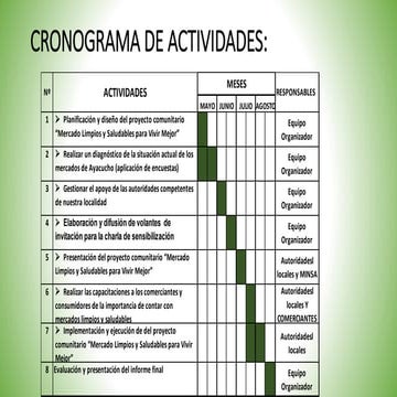 Cronograma De Actividades Plantilla Cronograma De Actividades En Excel