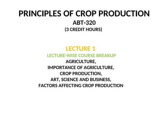 MEANING & SCOPE of Crop science.ppt