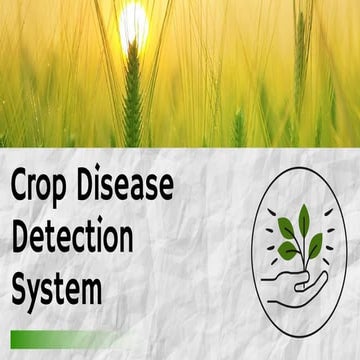 Crop Disease Detection System Pdf