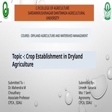 crop establishment on dry land agriculture.pptx