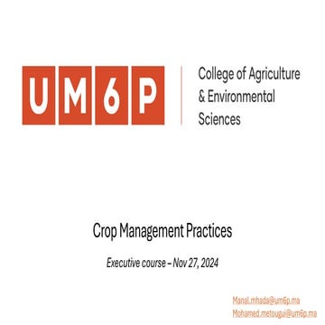 Cour sur : Crop Management Practices - Oct 23.pdf