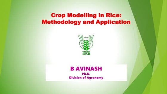 CROP SIMULATION MODELS AND THEIR APPLICATIONS IN CROP PRODUCTION.pptx