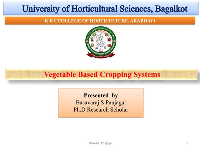 Multiple cropping systems | PPTX