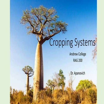 Cropping Systems | PPTX