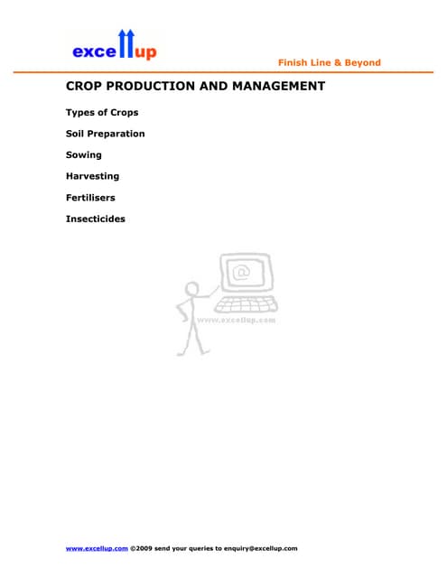 Basic practices of crop production | PDF | Agriculture | Industries