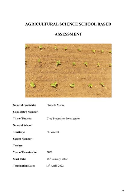 Agriculture sba | DOCX