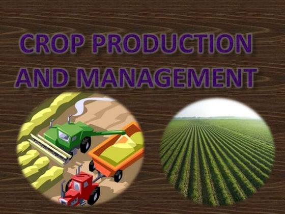 Chapter - 1, Crop Production and Management, Science, Class 8 | PPT