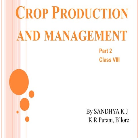 Crop production and management | PPT