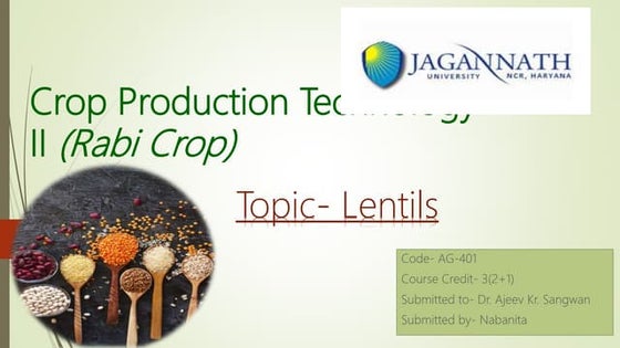 Basic practices of crop production | PPT