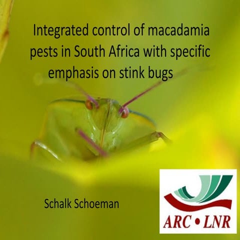 Crop protection integrated control of macadamia pests in south africa ...
