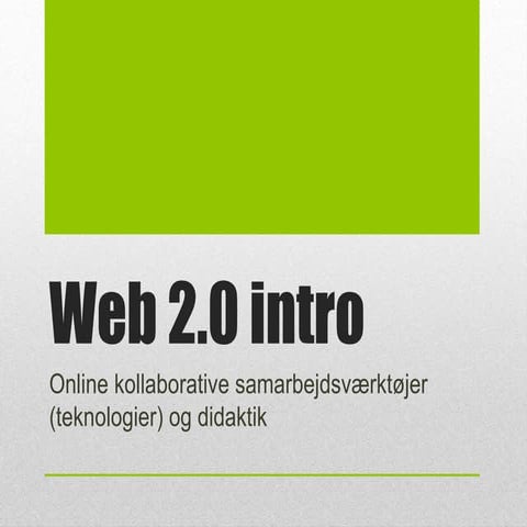 Intro web 2.0 | PPTX
