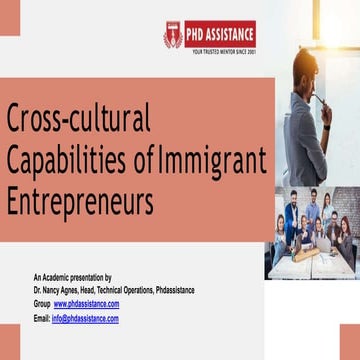 cultural Diversity and entrapreneurships | PPTX