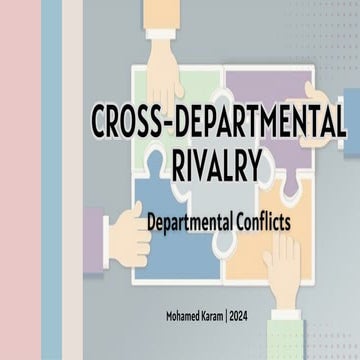 Cross-Departmental Rivalry (The Departmental Conflicts) | PDF