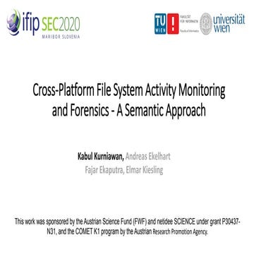 Cross-Platform File System Activity Monitoring and Forensics - A Semantic Approach | PDF