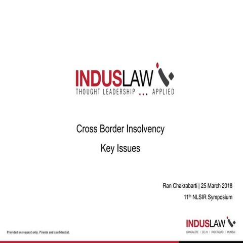 Cross Border Insolvency - Key Issues | PPTX