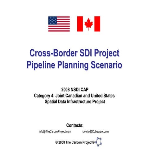 Cross-Border SDI Project 2008, Pipeline Planning Scenario | PPT