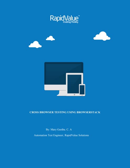 Cross Browser Testing With Browser Stack Ppt