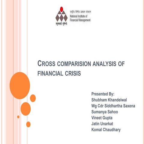 Cross comparision analysis of financial crisis | PPTX | Stocks and ...
