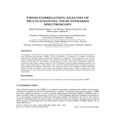 Cross correlation analysis of | PDF