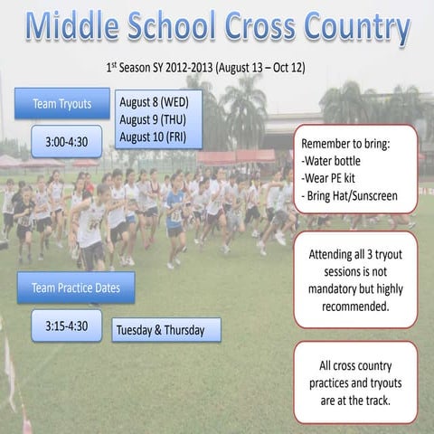 Cross country poster | PPTX