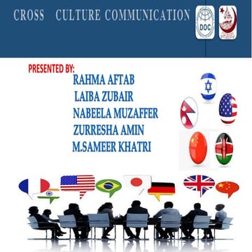 CROSS CULTURE COMMUNICATION | PPTX