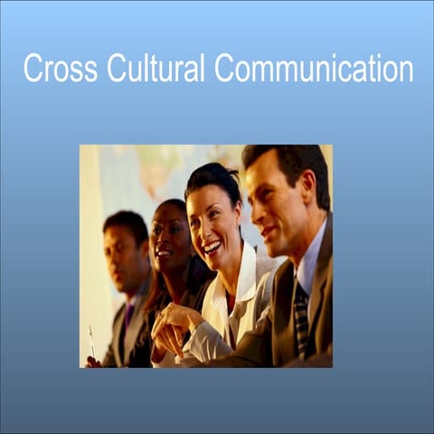 Cross cultural communication sunil074 | PPT