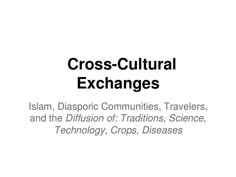 Cross Cultural Exchanges 3.1