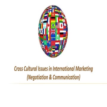 Cross cultural issues in international marketing | PPTX