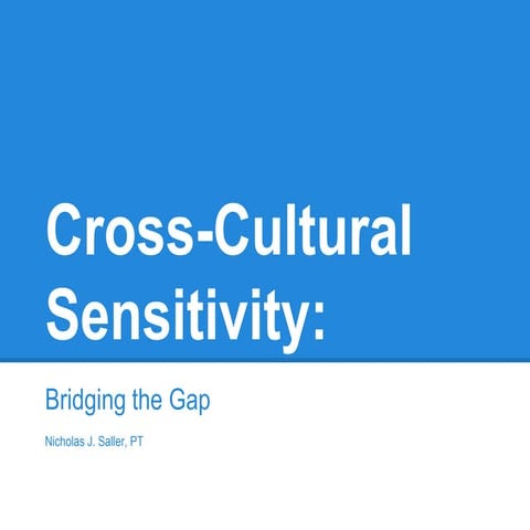 Cross-Cultural Sensitivity | PPTX