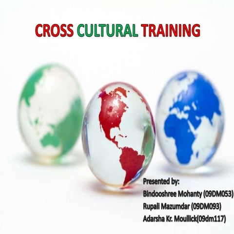 Cross cultural training | PPTX