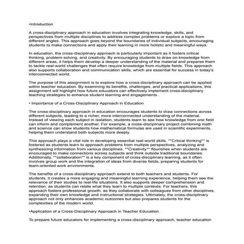 cross disciplinary approach understanding disciplne and subject.pdf