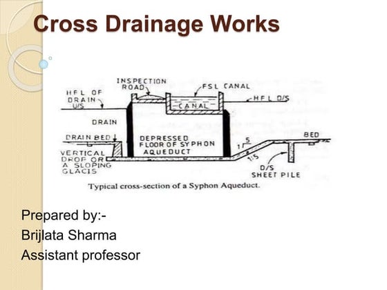 presentation : cross drainage work | PPTX | Geology | Science