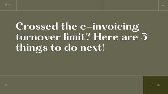 E-invoice Exemption Declaration Functionality Made Available | PPT