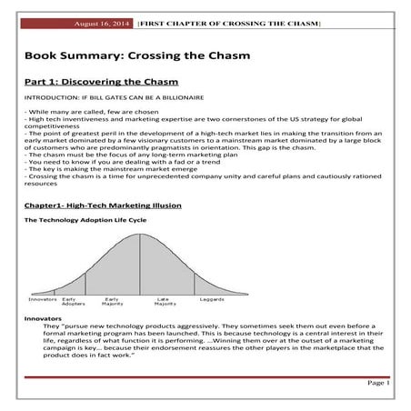 Crossing the chasm | DOC