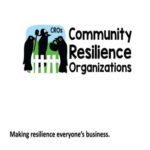 Community Resilience Organizations | PPTX
