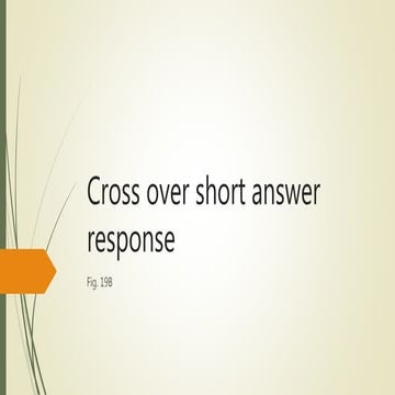 Cross over short answer response | PPT