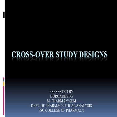 bioequivalence study design | PPTX