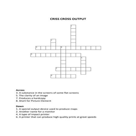 CRISS CROSS OUTPUT | PDF