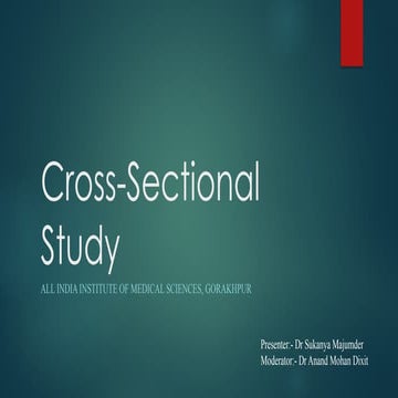 Cross sectional study.pptx community medicine | PPTX