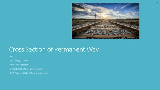 Permanent Way of Railway & Components ?(part -1,2,3,4,5) | PPTX