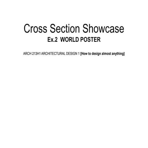 Cross section showcase Ex.2: WORLD POSTER | PPT