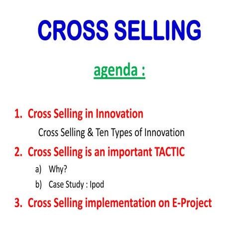 Cross selling presentation by sophie | PDF