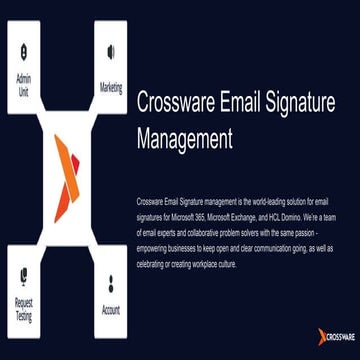 Enterprise Email Signature Solution - Azure Private Cloud | PPT