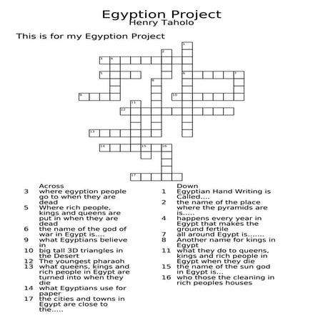 Ancient egypt worksheet | DOCX