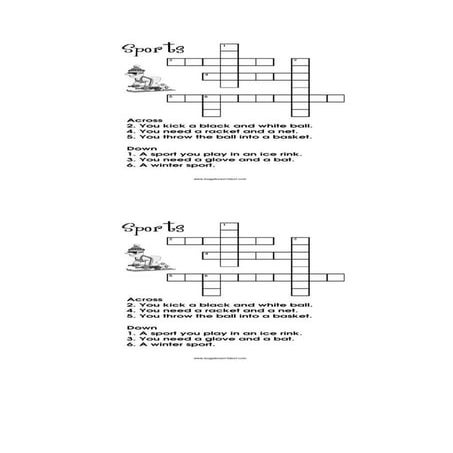 Crossword simple | DOCX