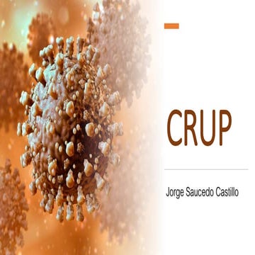 CRUP: Laringitis Pediatría | PPTX