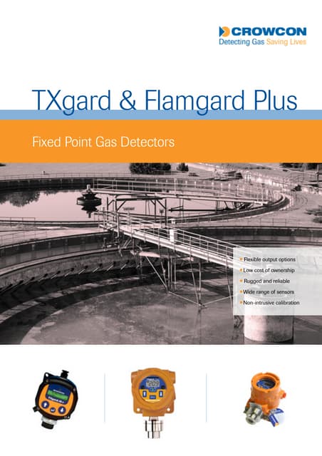 Crowcon Xgard Type 1 Fixed Gas Detector - Spec Sheet | PDF