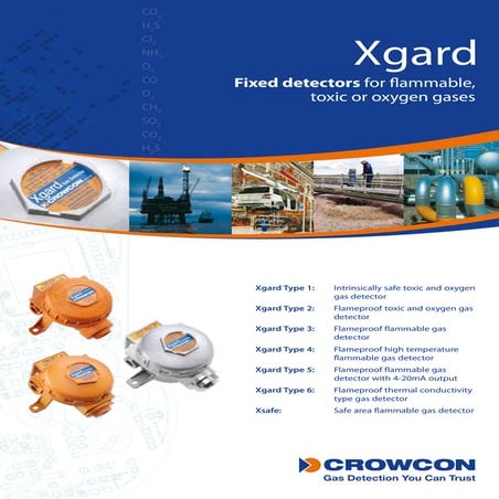 Crowcon Xgard Type 2 Fixed Gas Detector - Spec Sheet | PDF