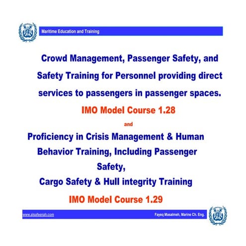 Imo model course | DOCX